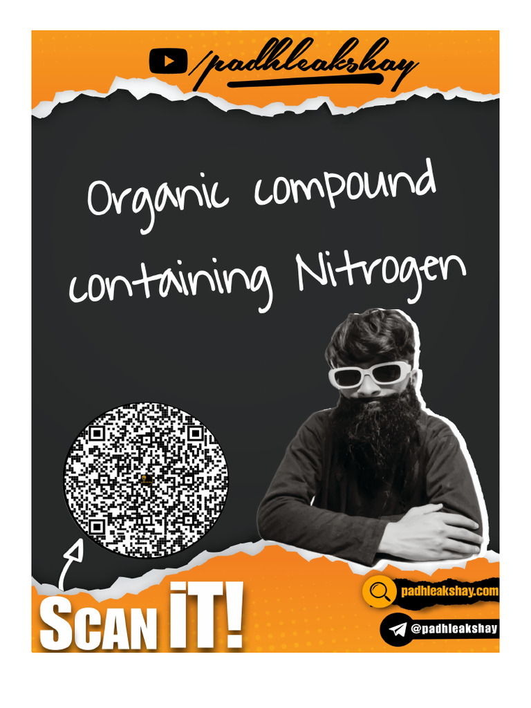 Organic Compounds Containing Nitrogen | PDF