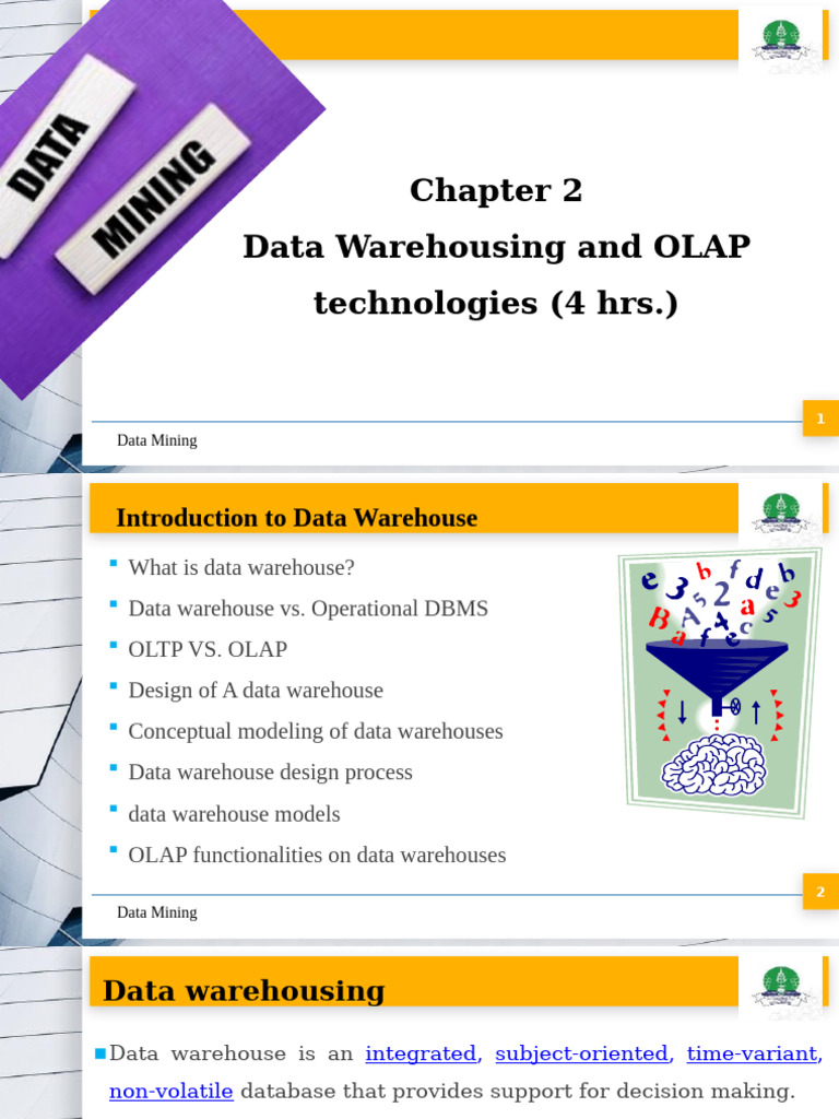 Data Warehousing and OLAP Overview | PDF | Data Warehouse | Databases