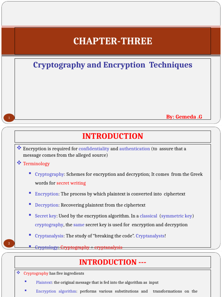 Chapter -3 Cryptography and Encryption Techniques | PDF | Cryptography ... Chapter -3 Cryptography and Encryption Techniques | PDF | Cryptography ...