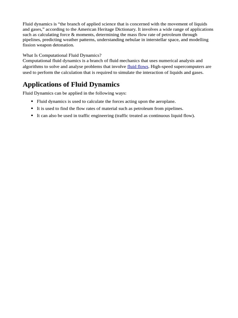 Fluid dynamics | PDF