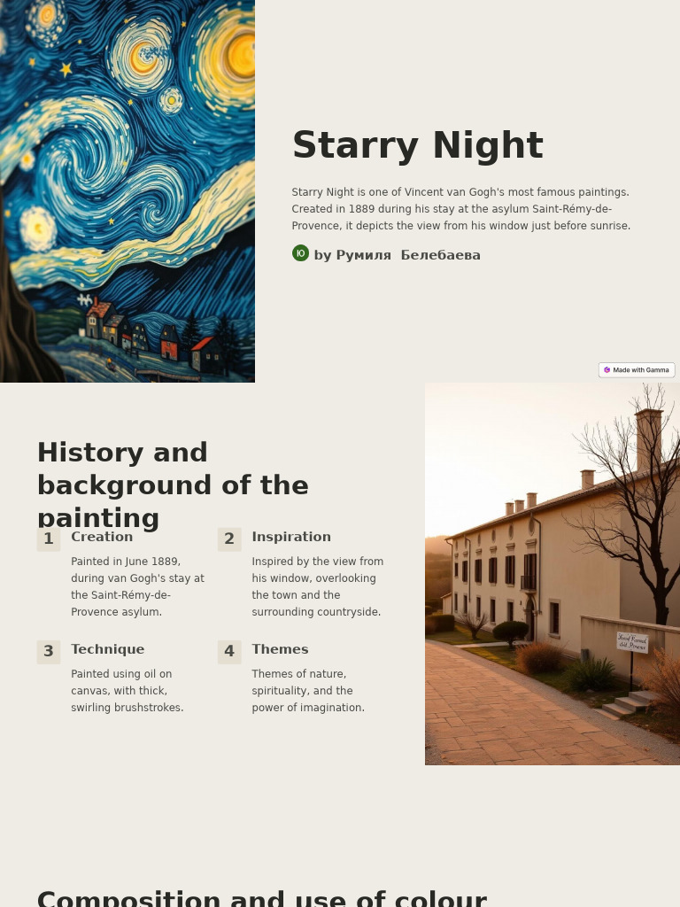 Starry Night | PDF | Vincent Van Gogh | Paintings