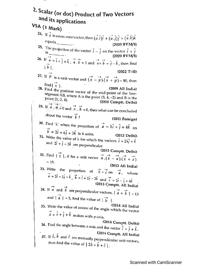 Vectors | PDF