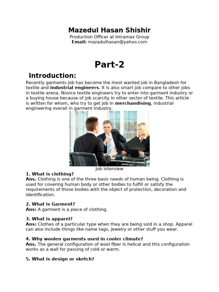 graments questions answer | PDF | Seam (Sewing) | Sewing