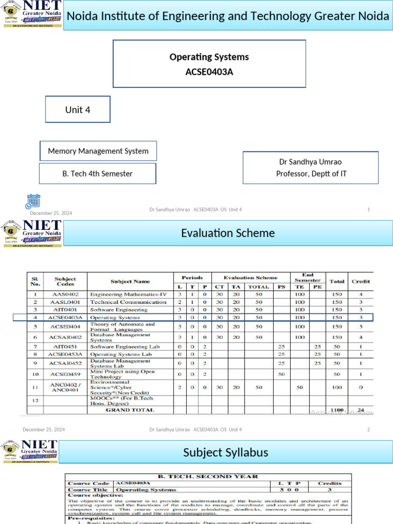 Unit4_OS | PDF | Library (Computing) | Software