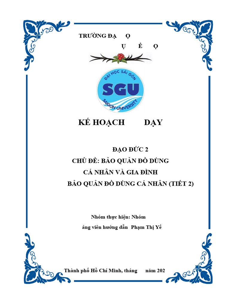 KHBD Đạo Đức 2 | PDF