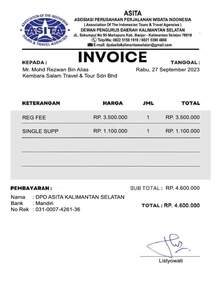Invoice Pembelanjaan Barang 724x1024 | PDF