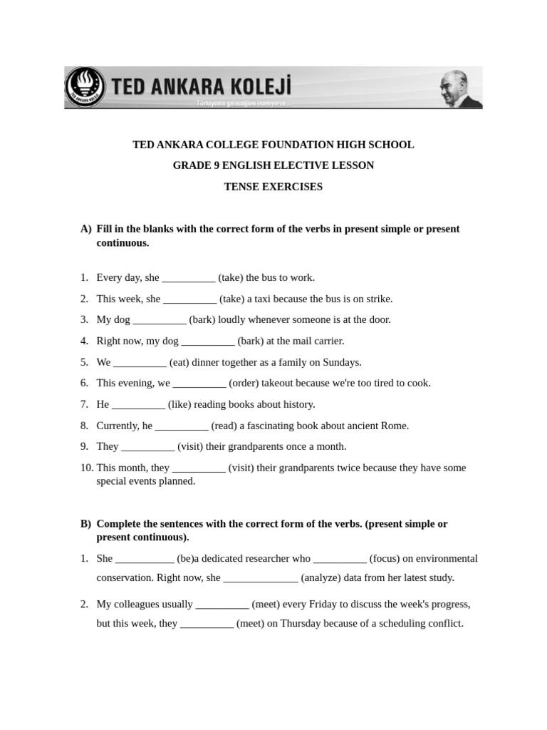 Tense Extra | PDF | Grammar | Linguistics