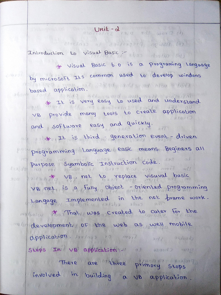 VB Unit-2 | PDF
