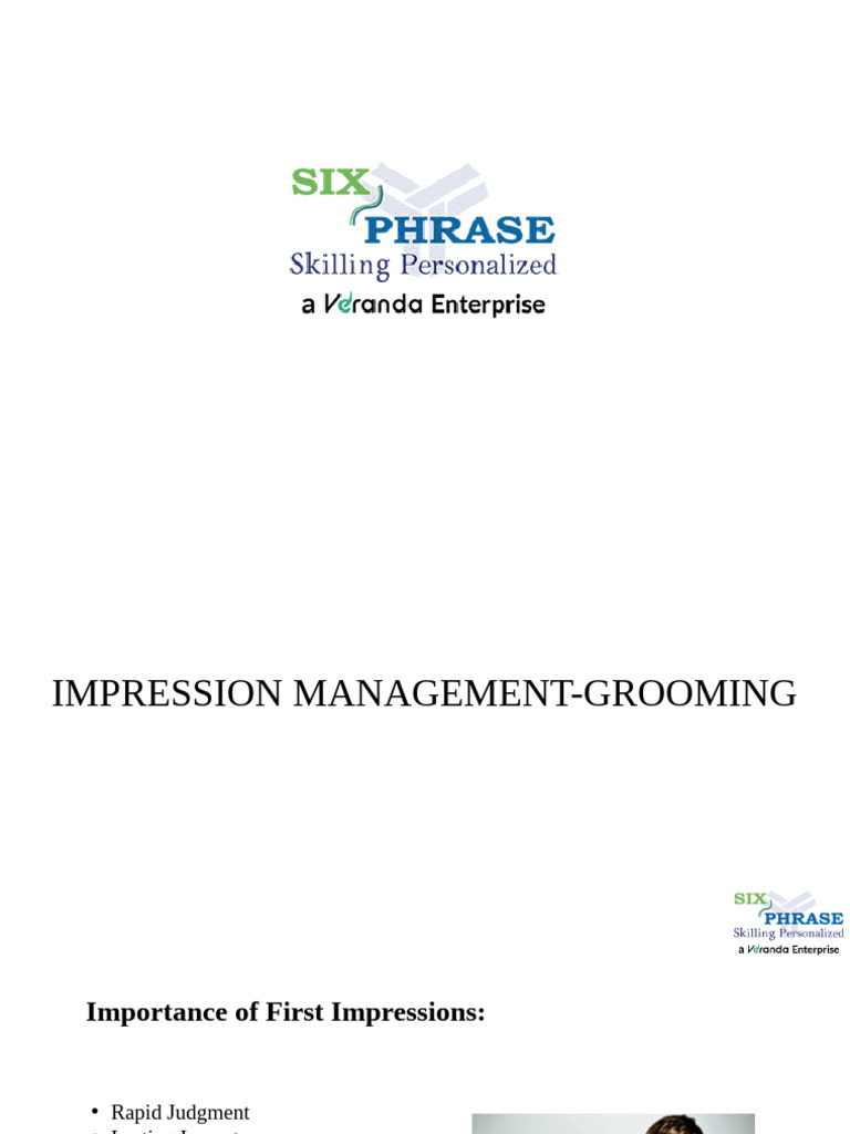 Female Grooming for First Impressions | PDF
