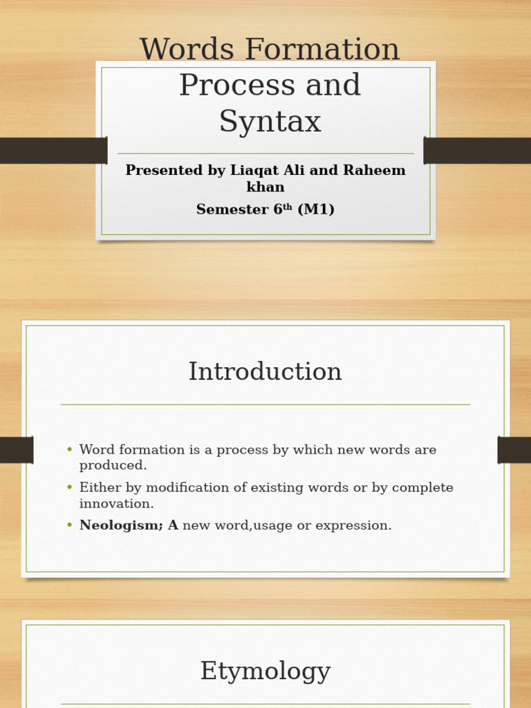 English Presentation | PDF | Phrase | Syntax