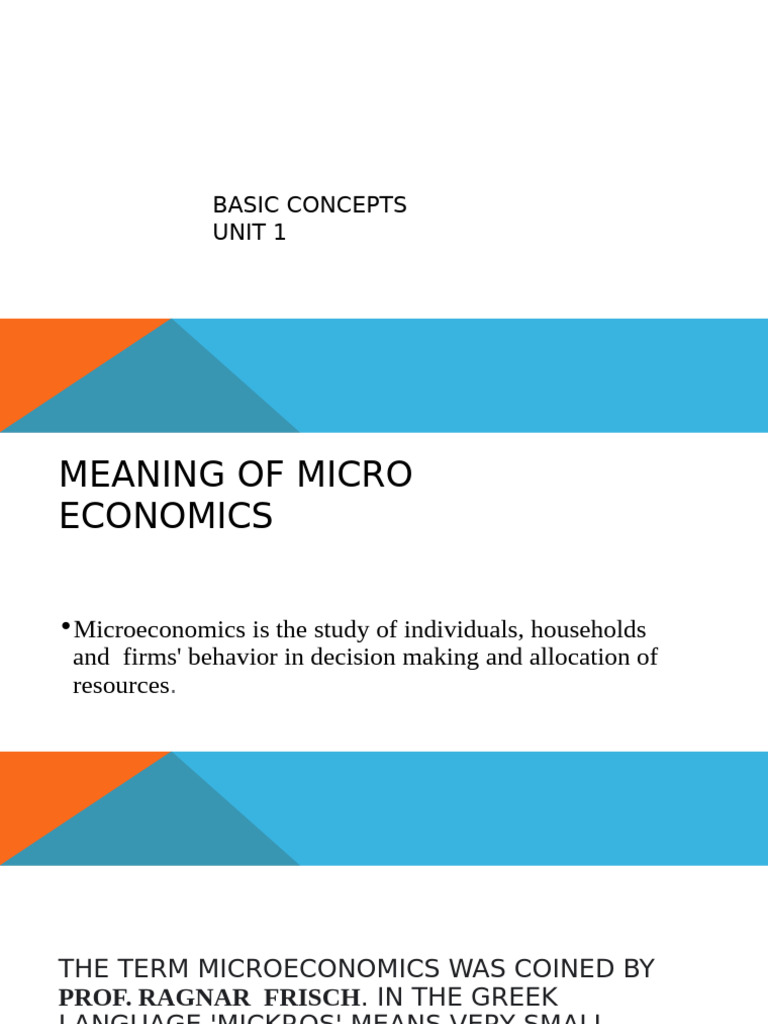 Basic Concepts (1) | PDF | Microeconomics | Economics