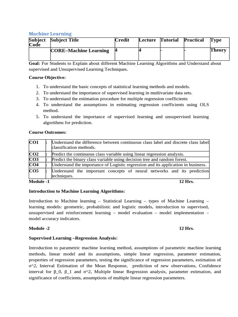 Machine Learning (2) | PDF | Linear Regression | Regression Analysis