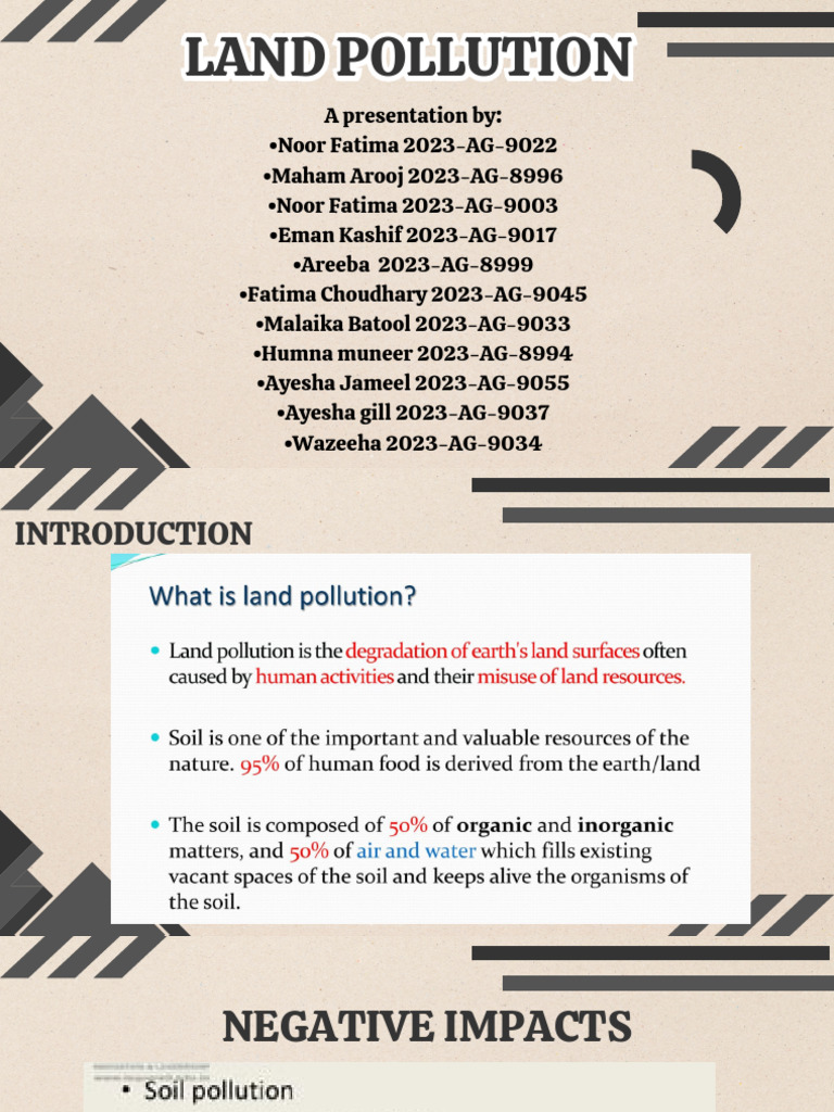 Land Pollution in India: Impacts & Solutions | PDF