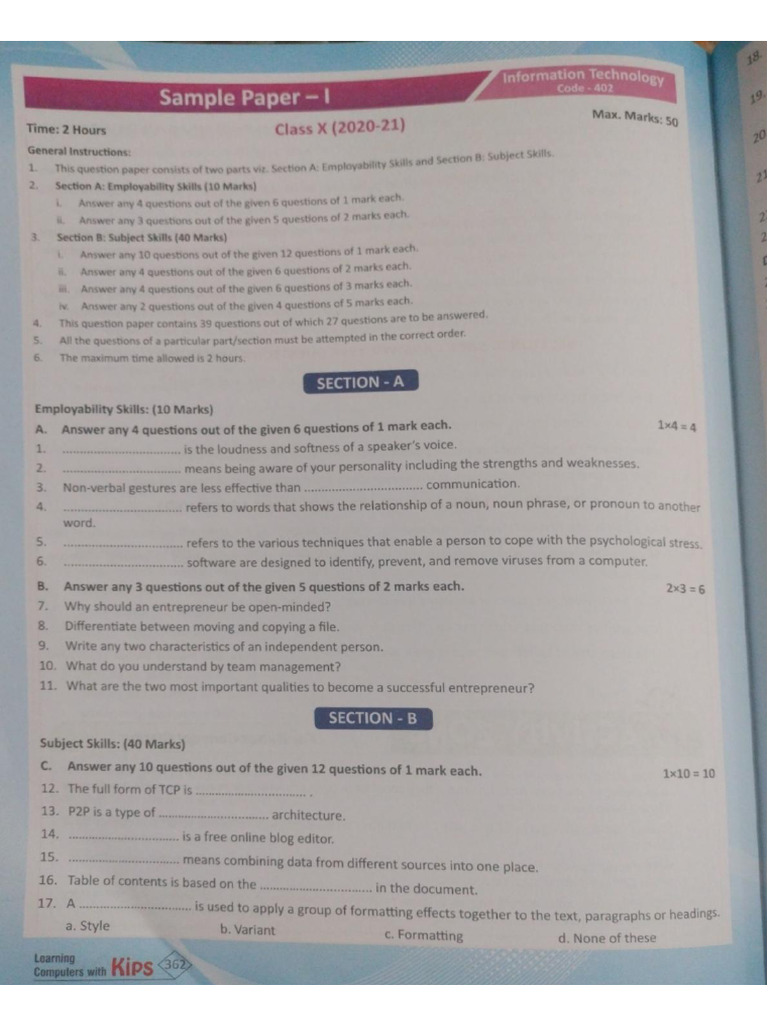 Sample Paper 1 and 2 | PDF
