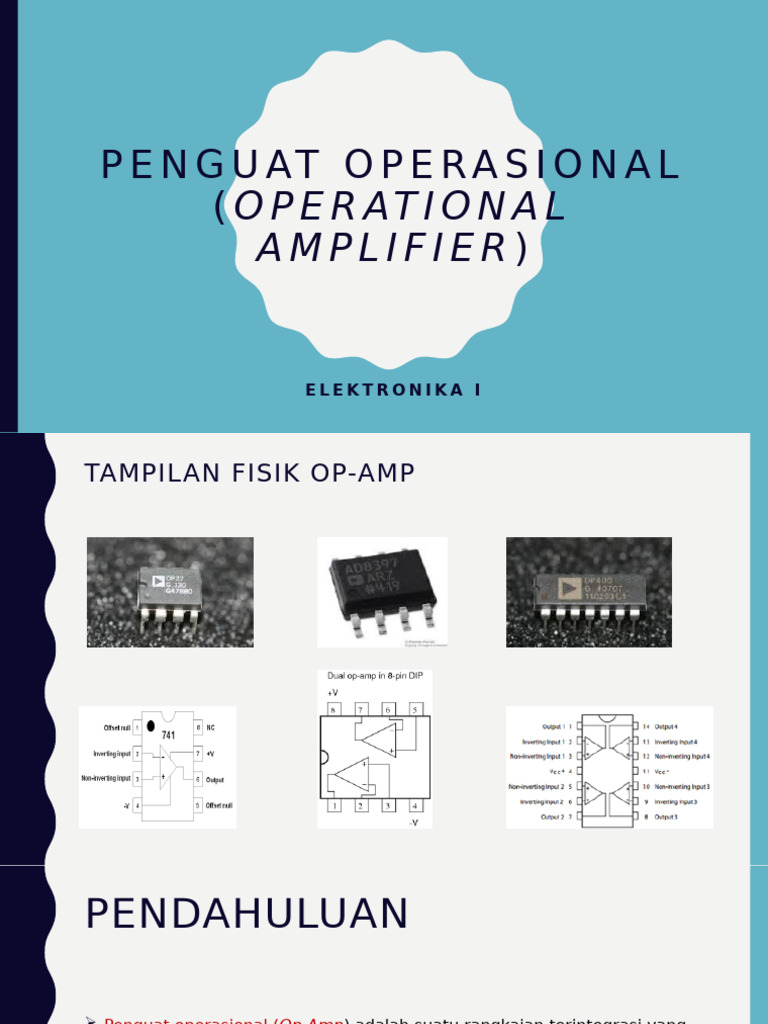 Materi 7 - Penguat Operasional (Op-Amp) | PDF