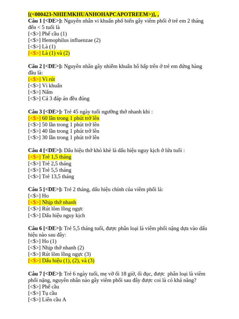 Y4 - Nhiem Khuan Ho Hap Cap Te | PDF