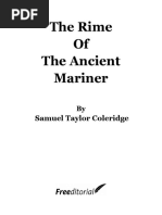 The Rime of The Ancient Mariner (Text of 1834) | PDF