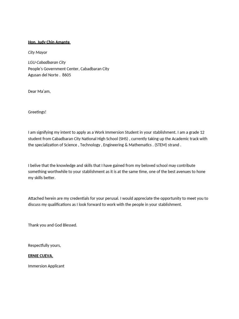 A Pll Ication Letter | PDF