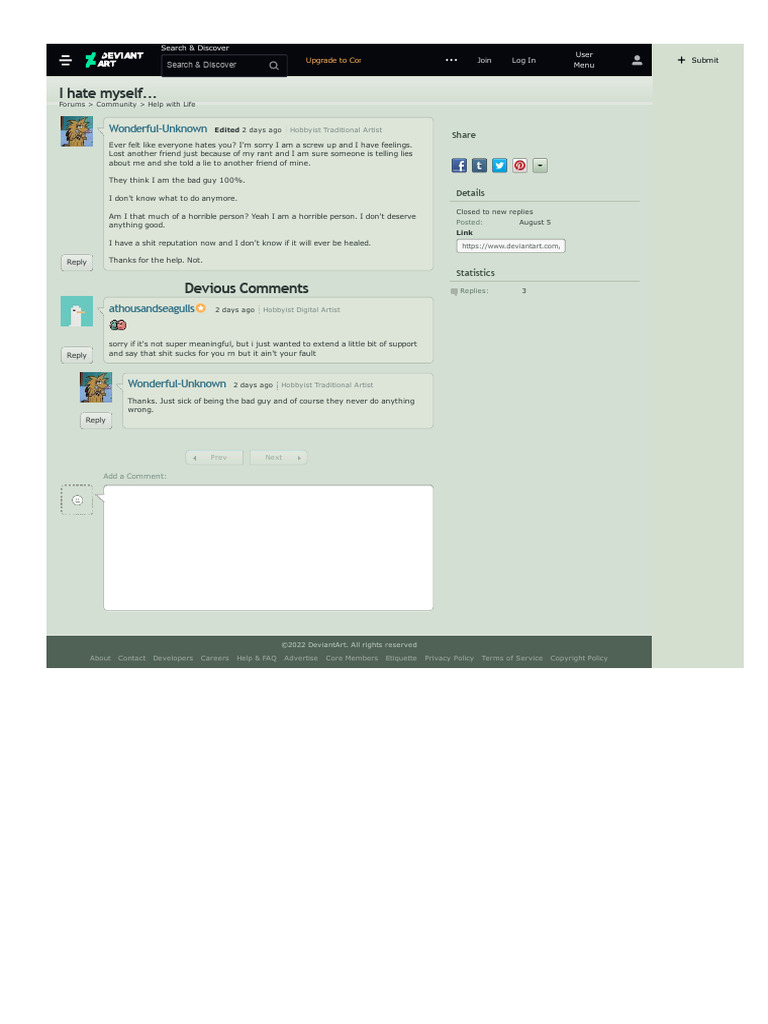 Www Deviantart Com Forum Community Life 2677197 | PDF