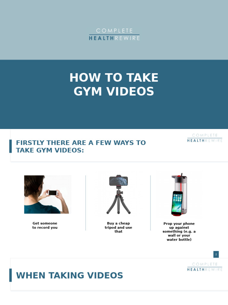 How To Take A Video | PDF