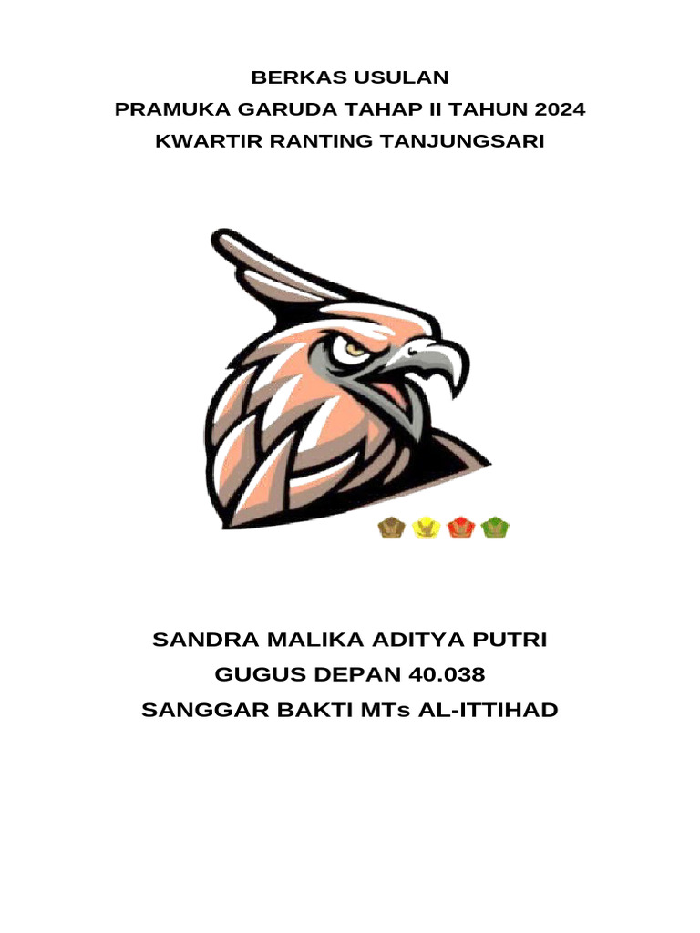 Berkas Usulan Sandra Malika Aditya Putri | PDF