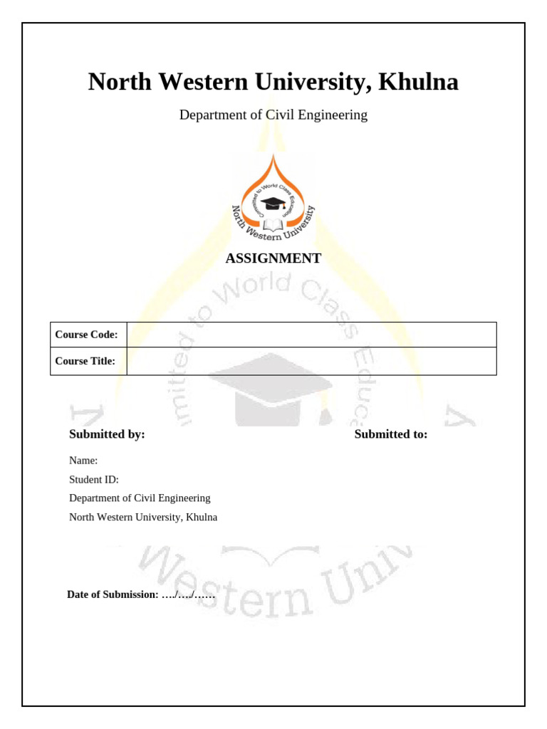 Assingment Sessional - Cover - Page | PDF