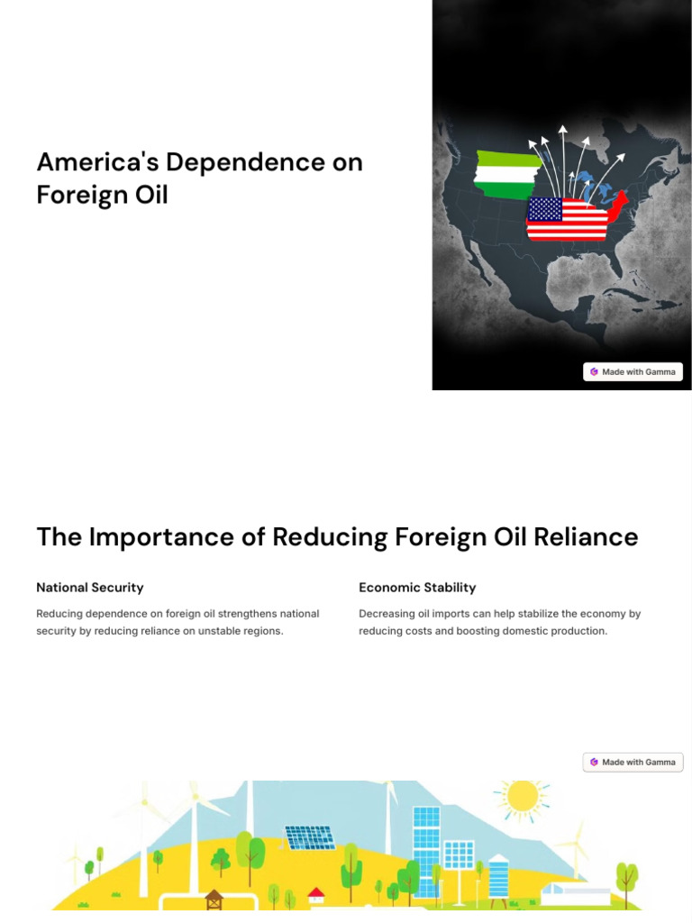 Americas Dependence On Foreign Oil | PDF