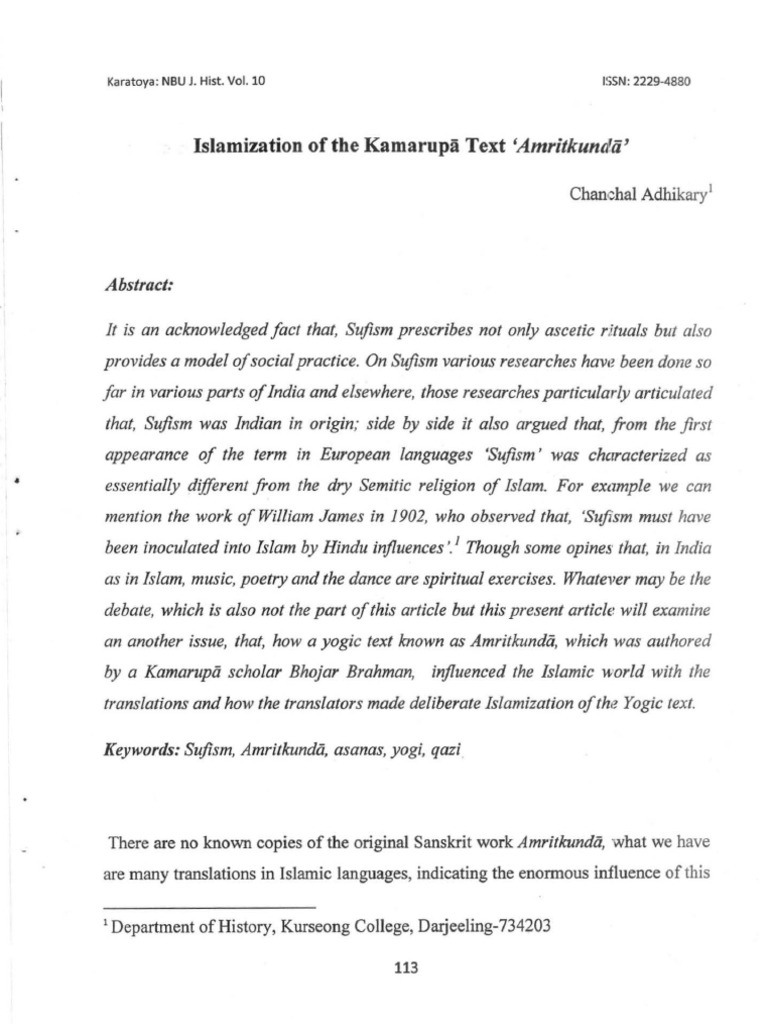 Amrut Kunda | PDF | Yoga | Tantra