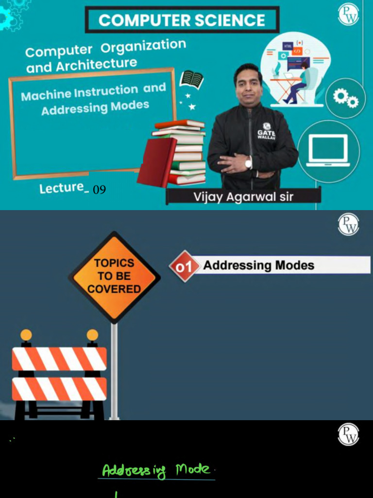 Machine Instruction & Addressing - Class Notes | PDF