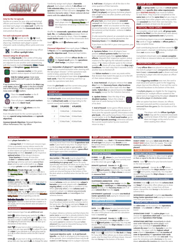 GEN7_summary_v2.5 | PDF | Dice