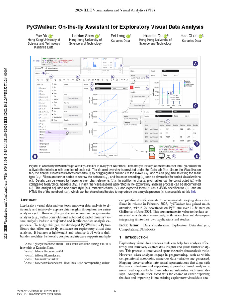 PyGWalker On-The-Fly Assistant For Exploratory Visual Data Analysis | PDF | Databases | Data ...