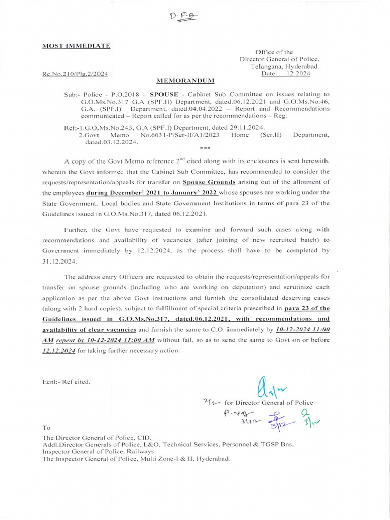 210-Plg.2-2024 Spouse Memo | PDF