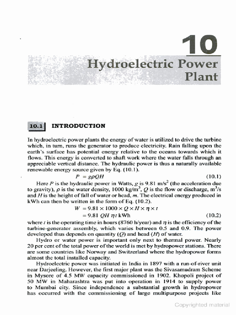Hydel Power Plant | PDF
