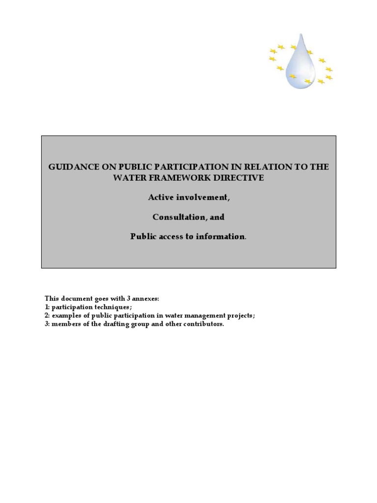 Guide Participation Public | PDF | Water Resources | Public Participation