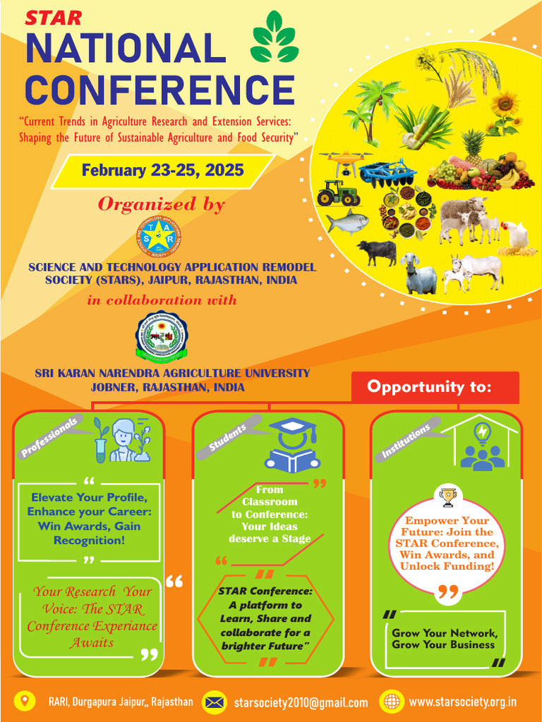 STAR Conference: Agriculture Innovation 2025 | PDF | Agriculture | Sustainability