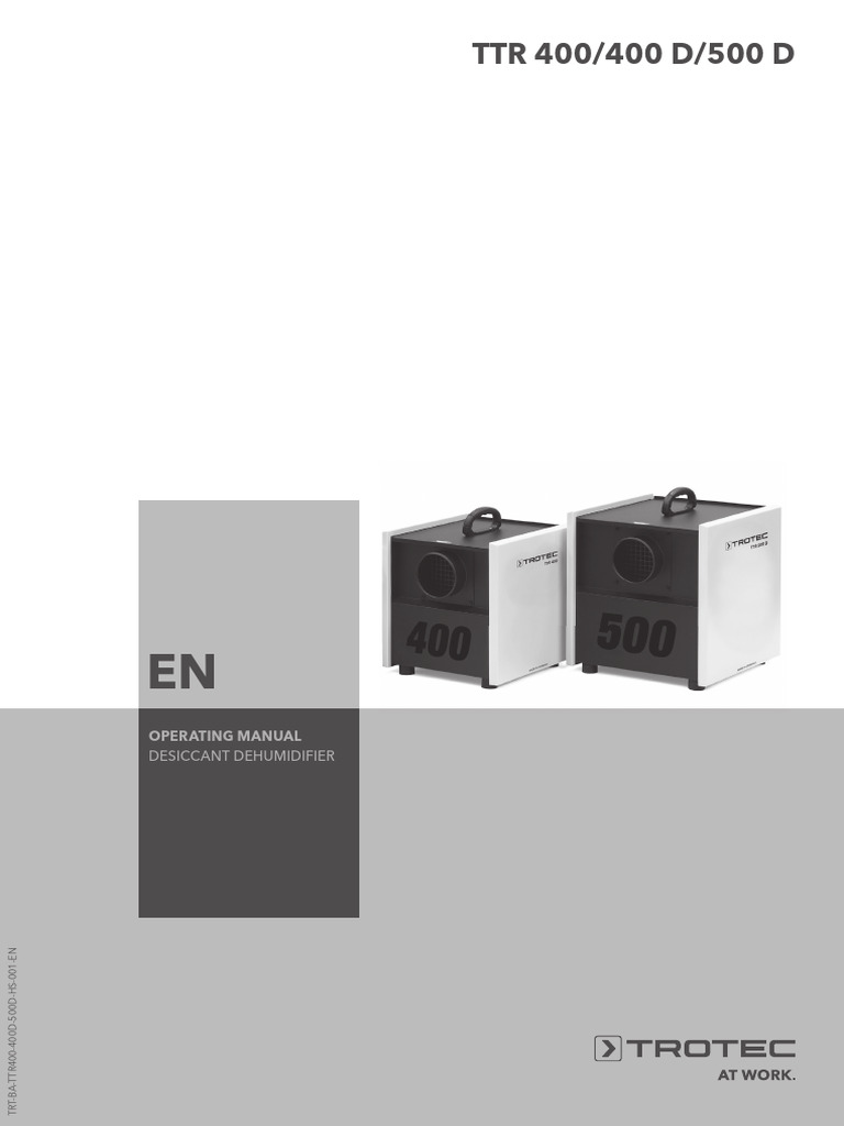 TRT Ba TTR400 400D 500D HS 001 en | PDF
