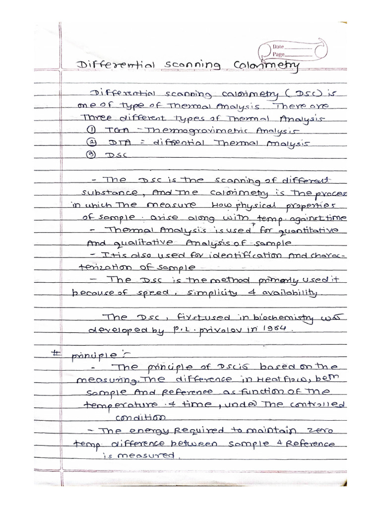 Differential Scanning Calorimetry | PDF