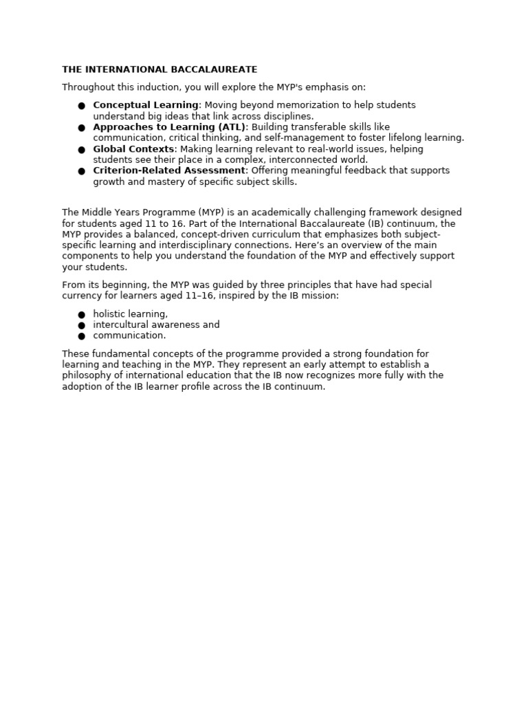 IB MYP You Need to Know | PDF | Educational Assessment | Rubric (Academic)