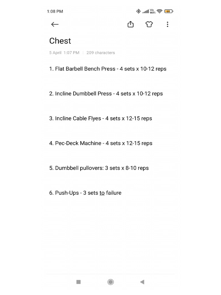 Workout Plan | PDF