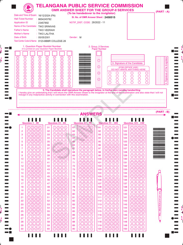 Group2 Sample Omr Answersheet 20241120233614 | PDF