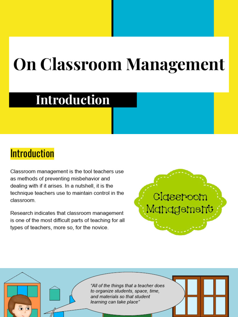 Classroom Management and Effective Teacher Introduction | PDF ...