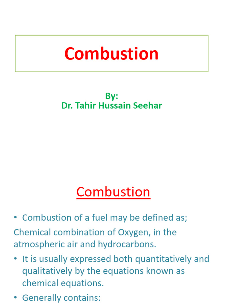Understanding Combustion Principles | PDF | Combustion | Nature