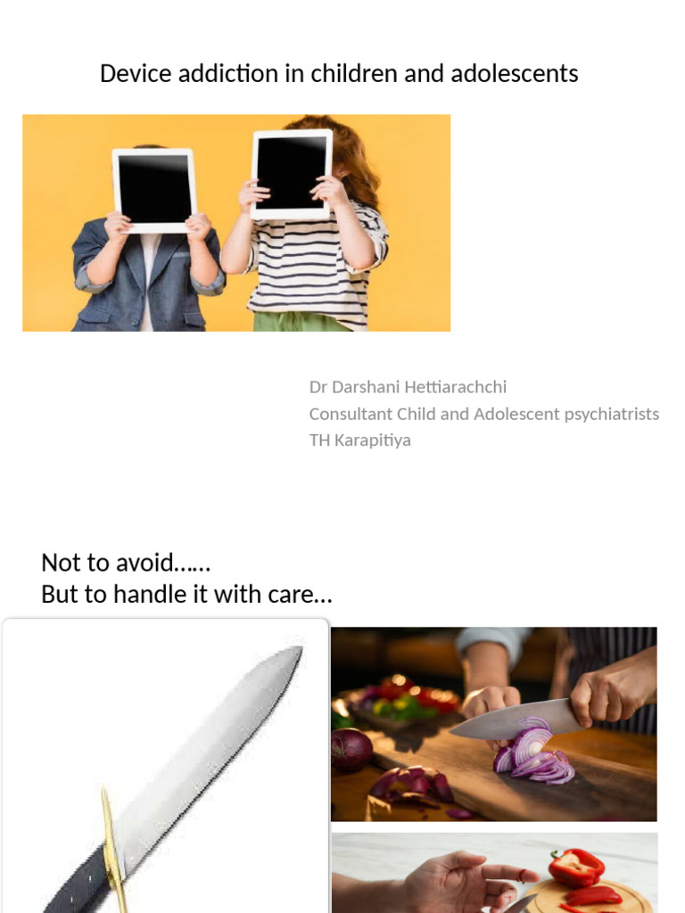 Device Addiction in Children and Adolescents | PDF | Mental Disorder ...