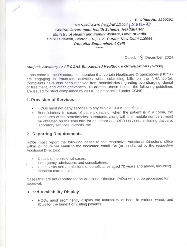 Guidelines To Pvt. HCOs 0.2 | PDF