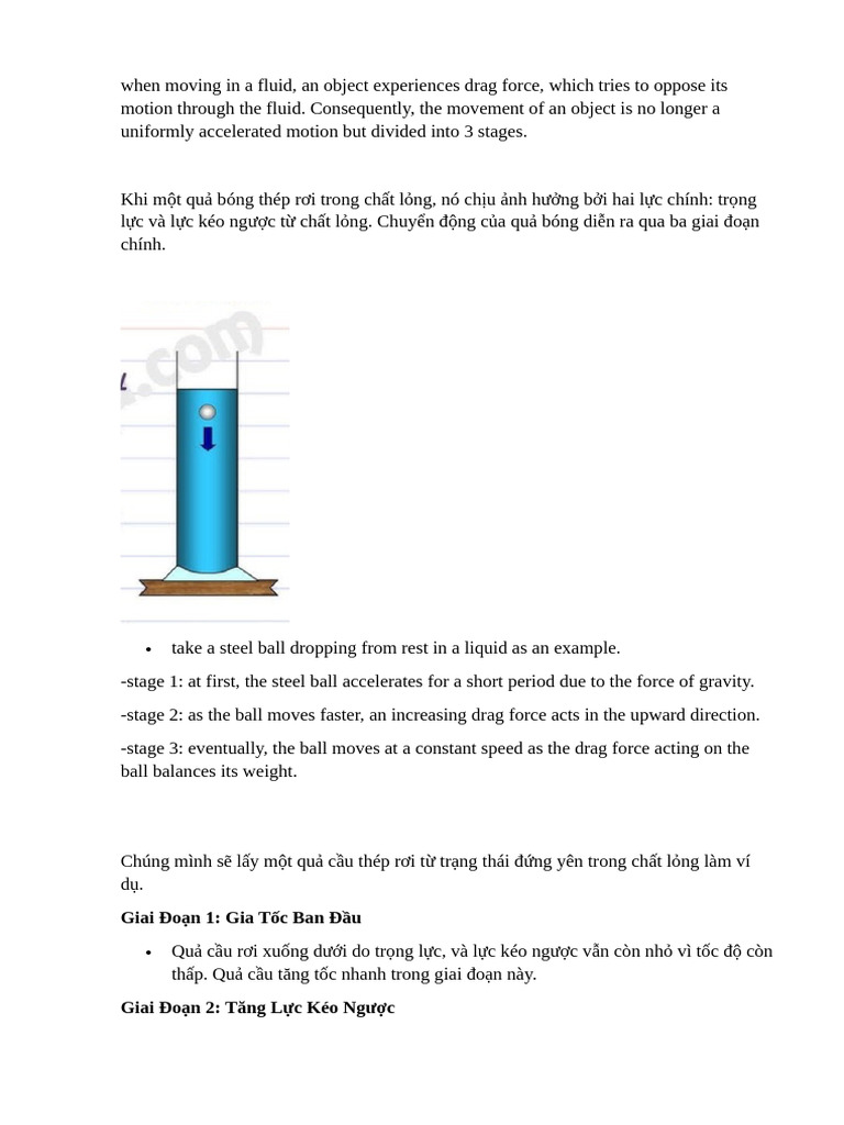 When Moving in A Fluid | PDF