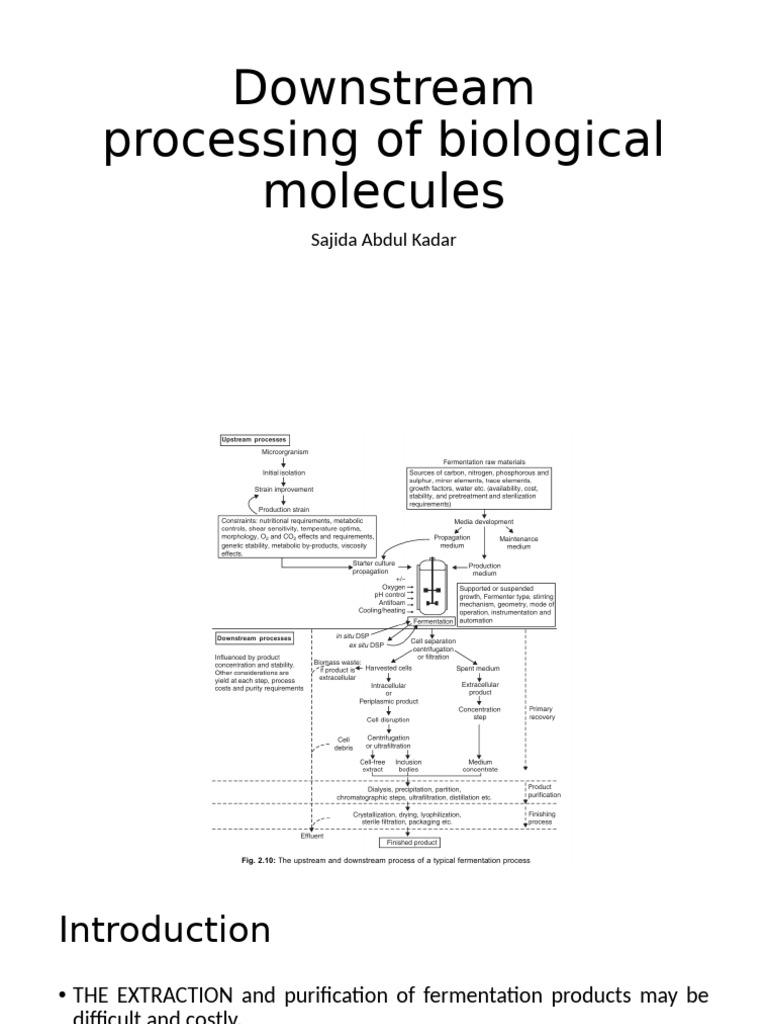 Downstream Processing of Biological Molecules | PDF | Filtration | Protein Purification