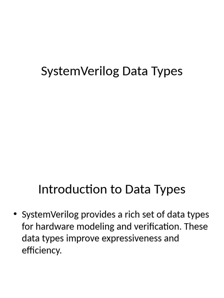 Data Types Presentation | PDF | Computing | Computer Programming