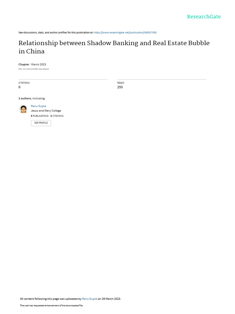 Relationship Between Shadow Banking and Real Estate Bubble in China ...