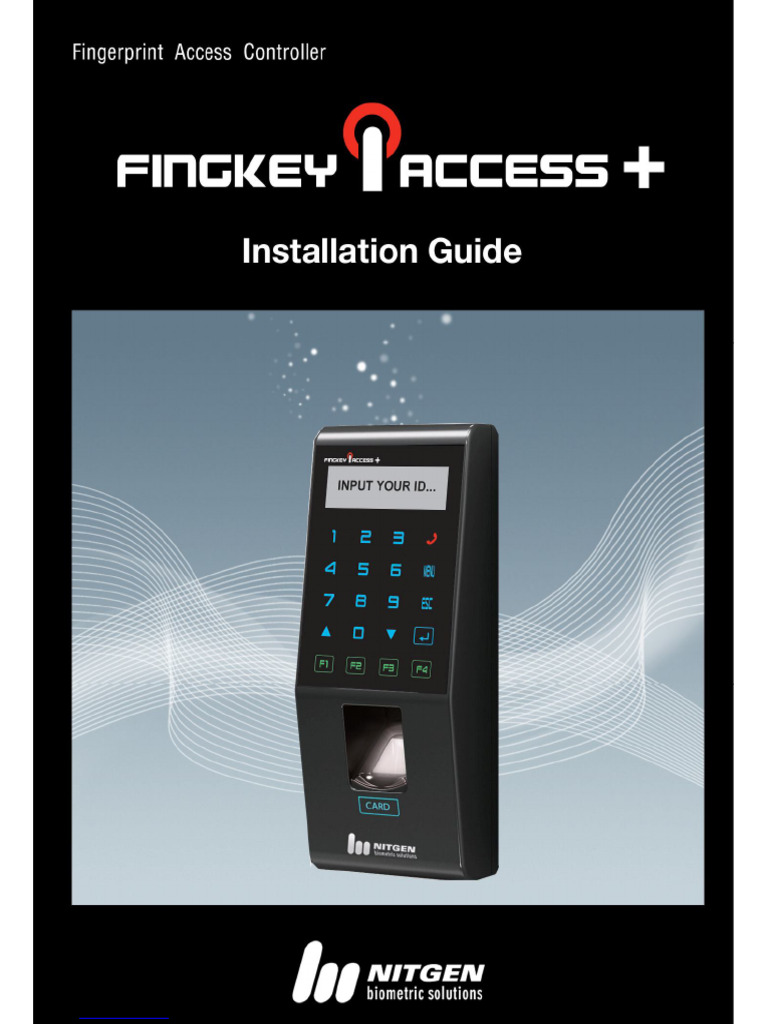 NITGEN Access Controller Installation Guide | PDF | Electrical ...