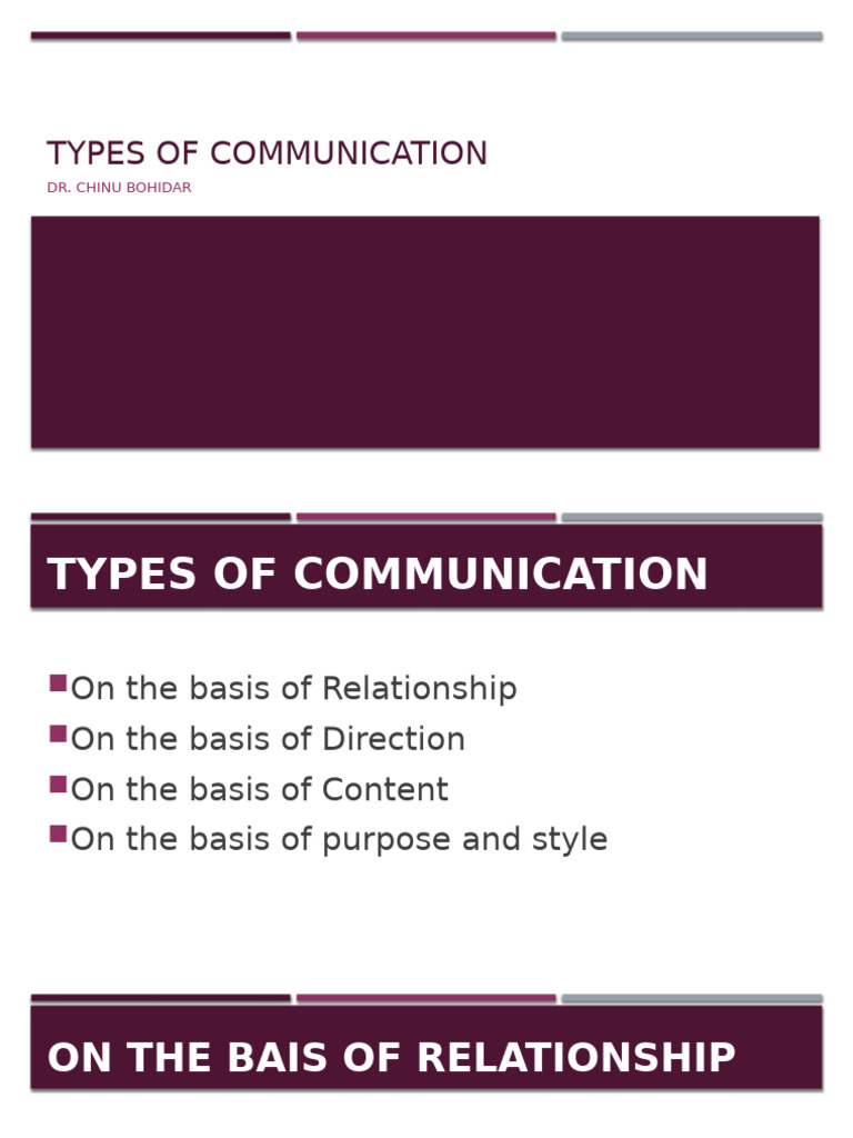 Types of Communication | PDF